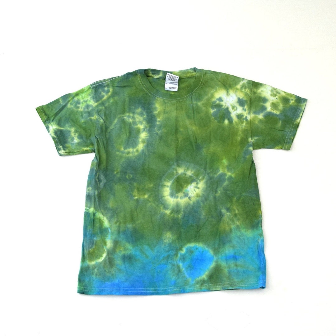 Shibori Collection #60 ~ Tie Dye Kumo Spots&dots Kids Short Sleeve T ...