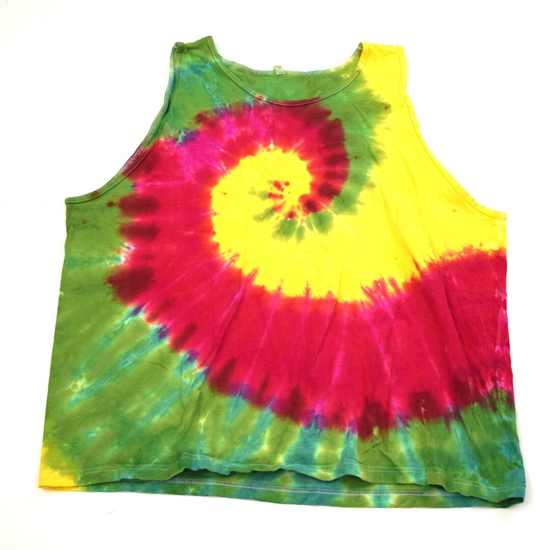 Rasta Batch #14 ~ Spiral Tie Dye Tank Top (alstyle Tank Top Size 3xl ...