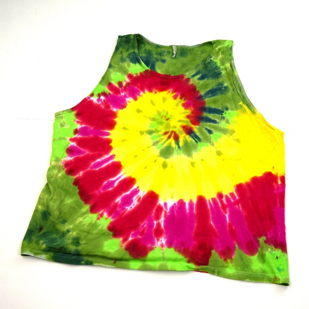 Rasta Batch #03 ~ Spiral Tie Dye Tank Top (alstyle Tank Top Size 3xl ...