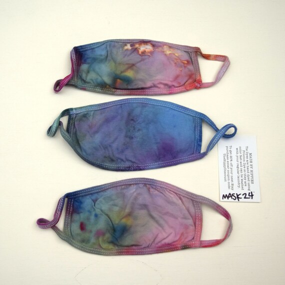 Mask Pack 24 Set of 3 Ice Dye Tie Dye ADULT Size Masks 2 | Etsy