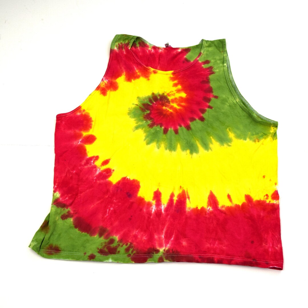 Rasta Batch #15 ~ Spiral Tie Dye Tank Top (alstyle Tank Top Size 3xl ...