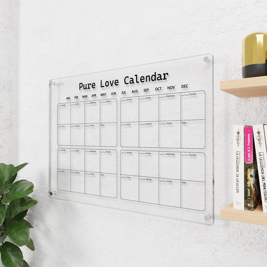Modern Acrylic Yearly Planner 2025 - Daily Weekly Acrylic Planner ...
