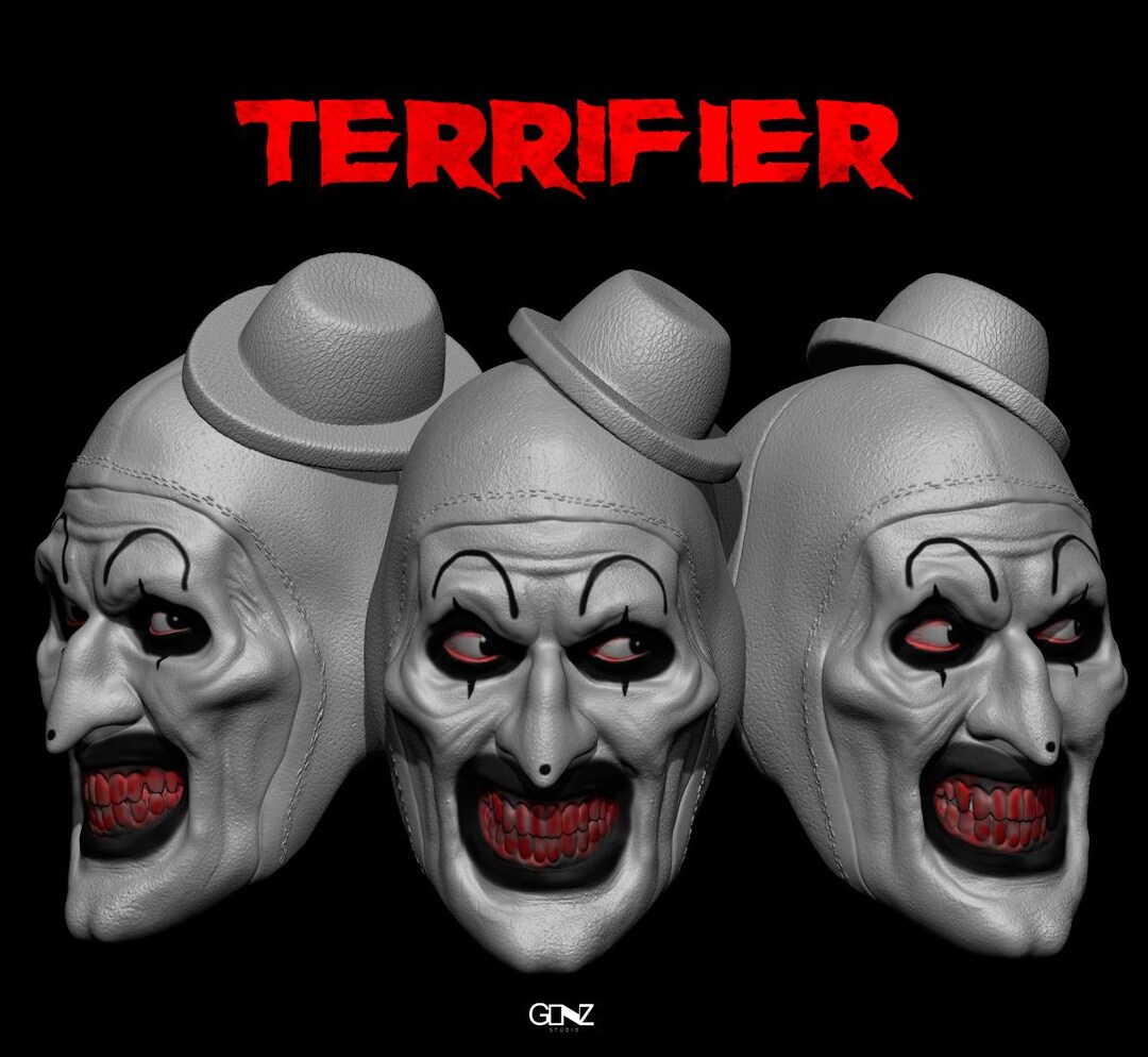 Terrifier Art the Clown Marvel Legends Unpainted Head Custom Action ...