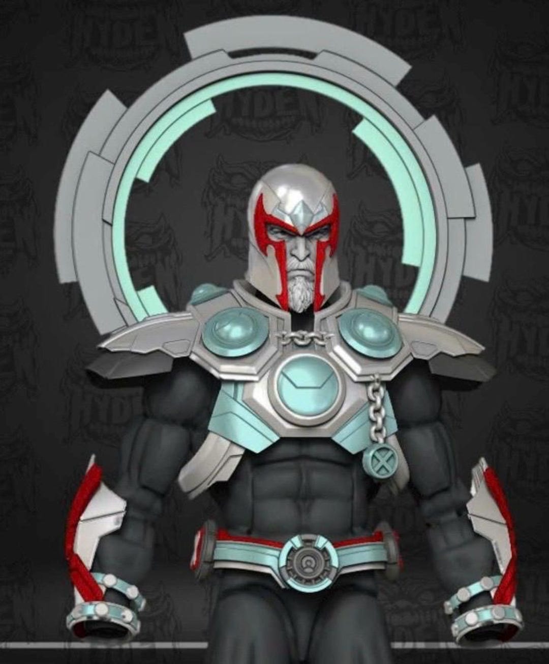 Magneto Armor Kit Sculpt Marvel Rivals Action Figures 1/12 Unpainted ML ...