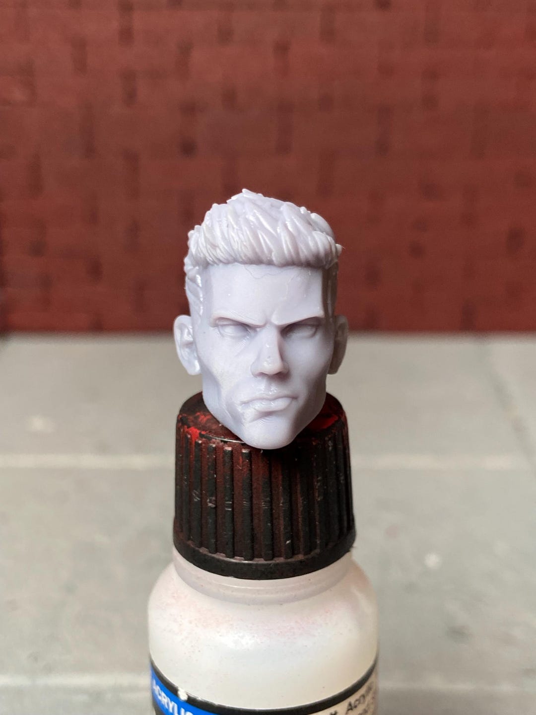 Flash Thompson Agent Venom 3 Comic Head Sculpt for Action Figures 1/12 ...
