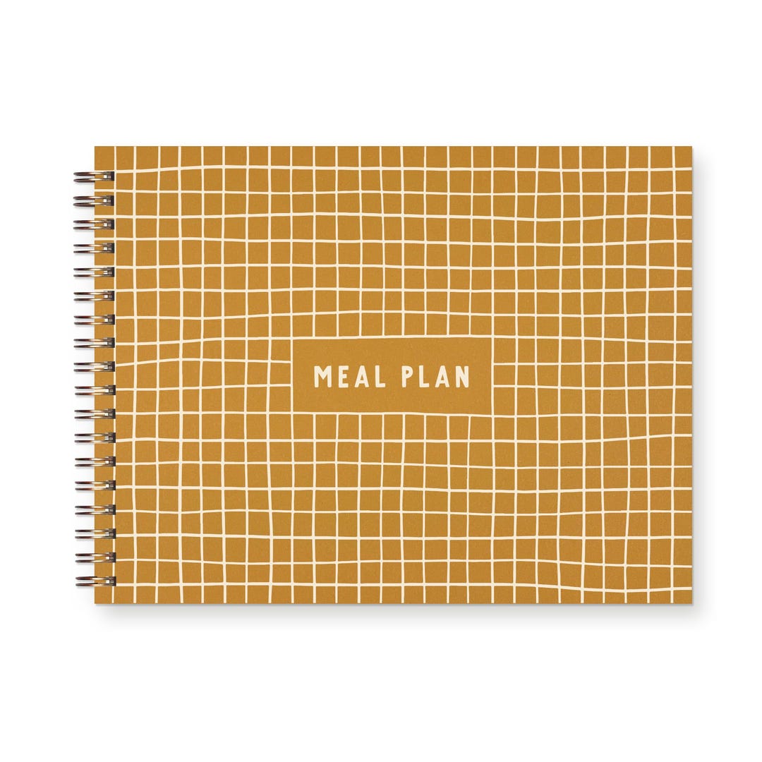 Hand-drawn Grid Meal Planner - Meal Planner | Weekly Food Planner ...