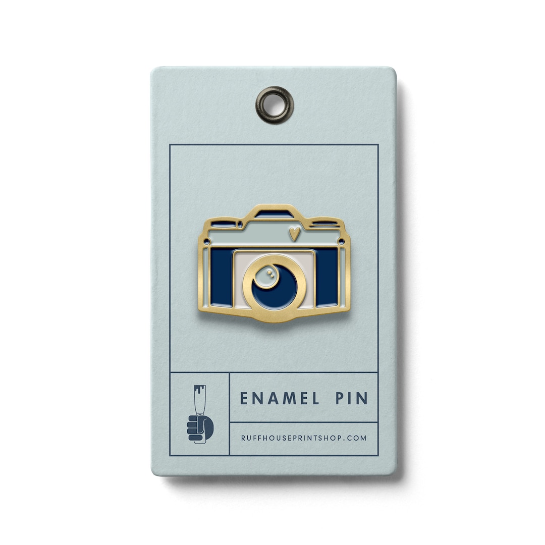 Camera Enamel Pin - Etsy