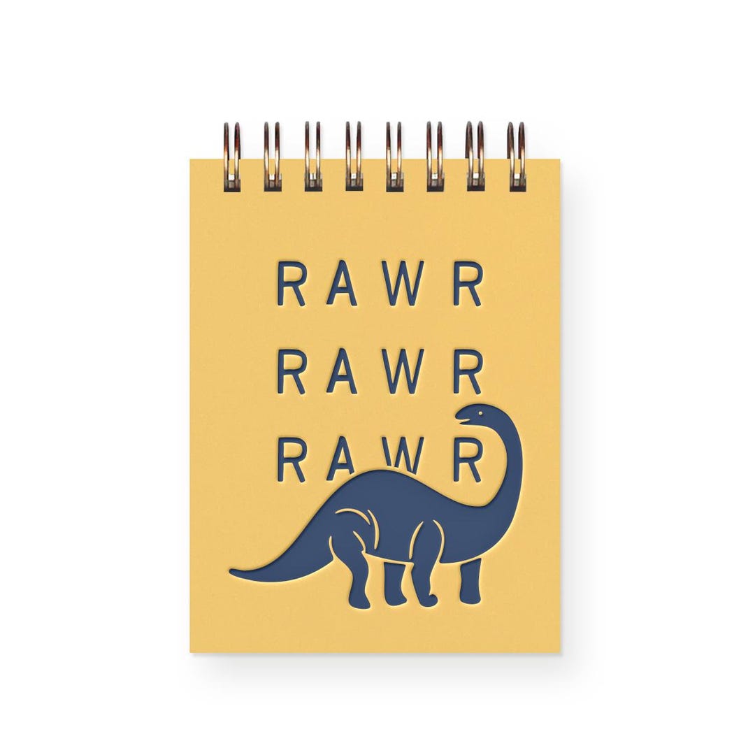 Rawr Dinosaur | Mini Jotter Notebook | Journal | Pocket Notebook ...