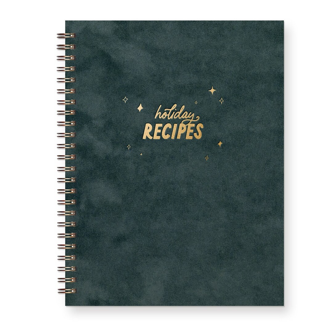 Holiday Recipes Book | Blank Recipe Book | Holiday Recipes - Etsy