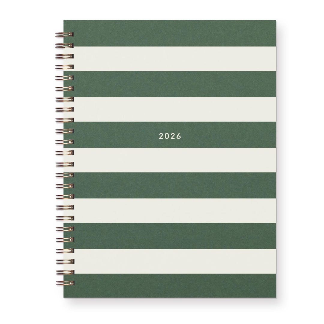 2026 Striped Dated Planner : Calendar Year | Handmade Planner | Women ...