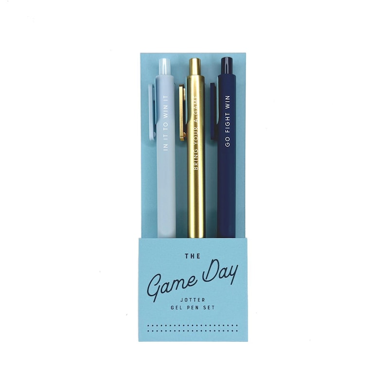 Game Day Jotter Pen Set of 3 - Pens | Gel Pens | Gift for Her - Etsy