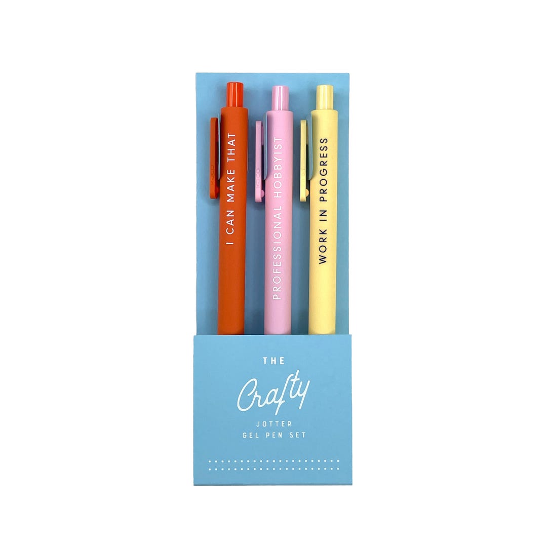 Crafty Jotter Pen Set of 3 - Pens | Gel Pens | Stocking Stuffer | Gift ...