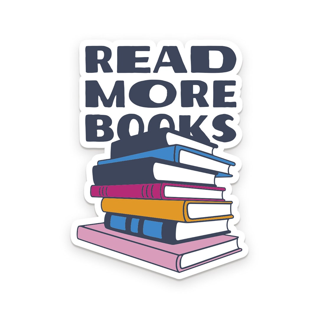 Read More Books Sticker - Etsy