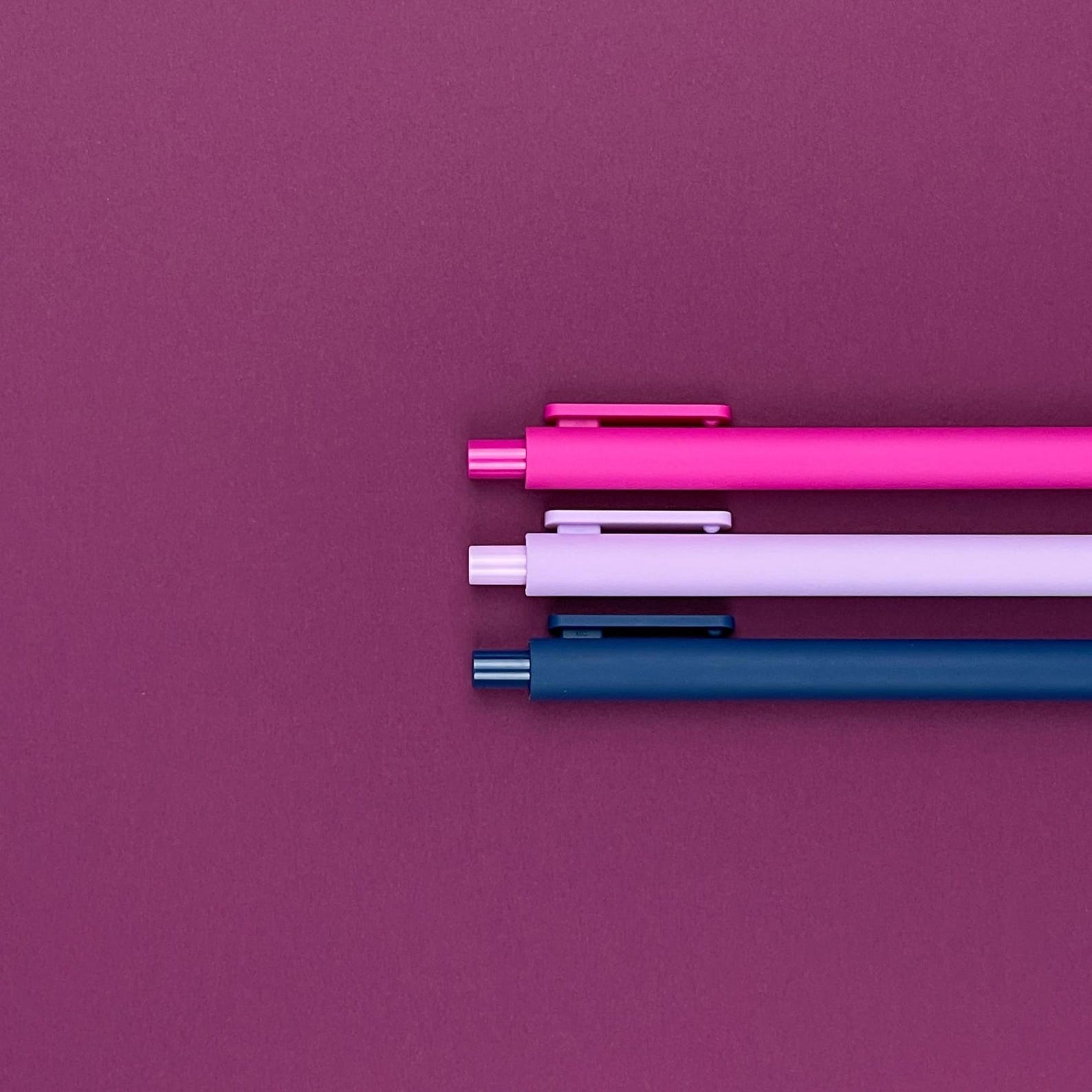 The Bookworm Jotter Gel Pen Set of 3 | Pens for Book Lovers - Etsy