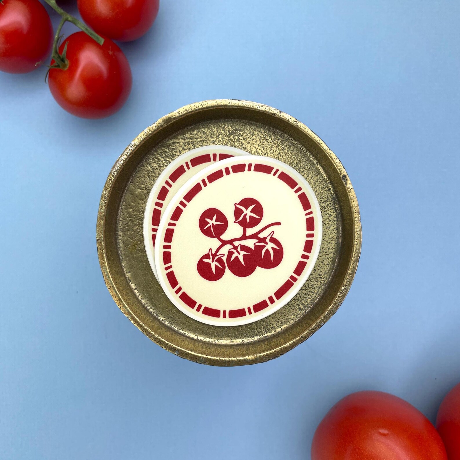 Framed Tomato Vinyl Sticker - Etsy