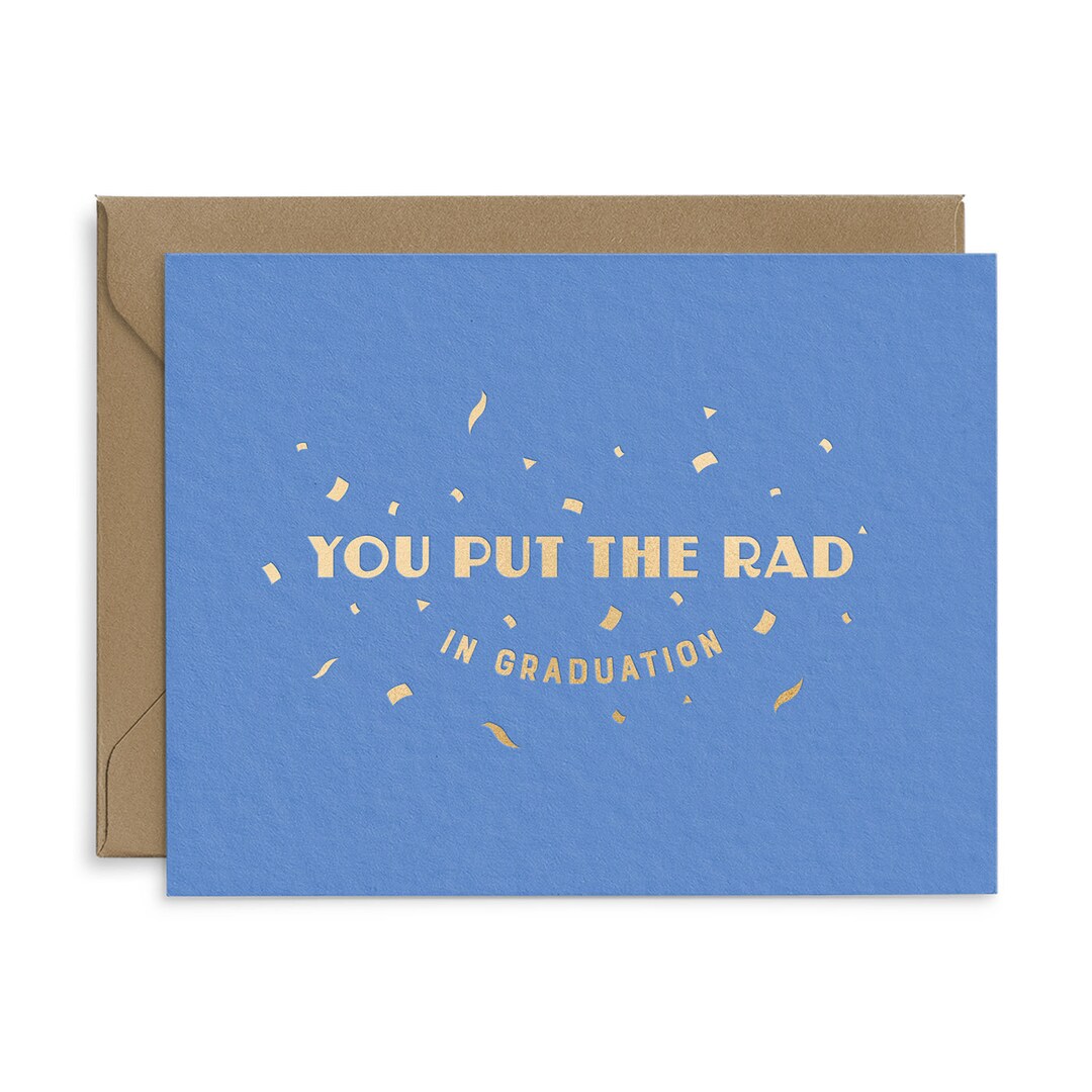 Rad Graduation Greeting Card | Graduation Card | Congratulations Card ...