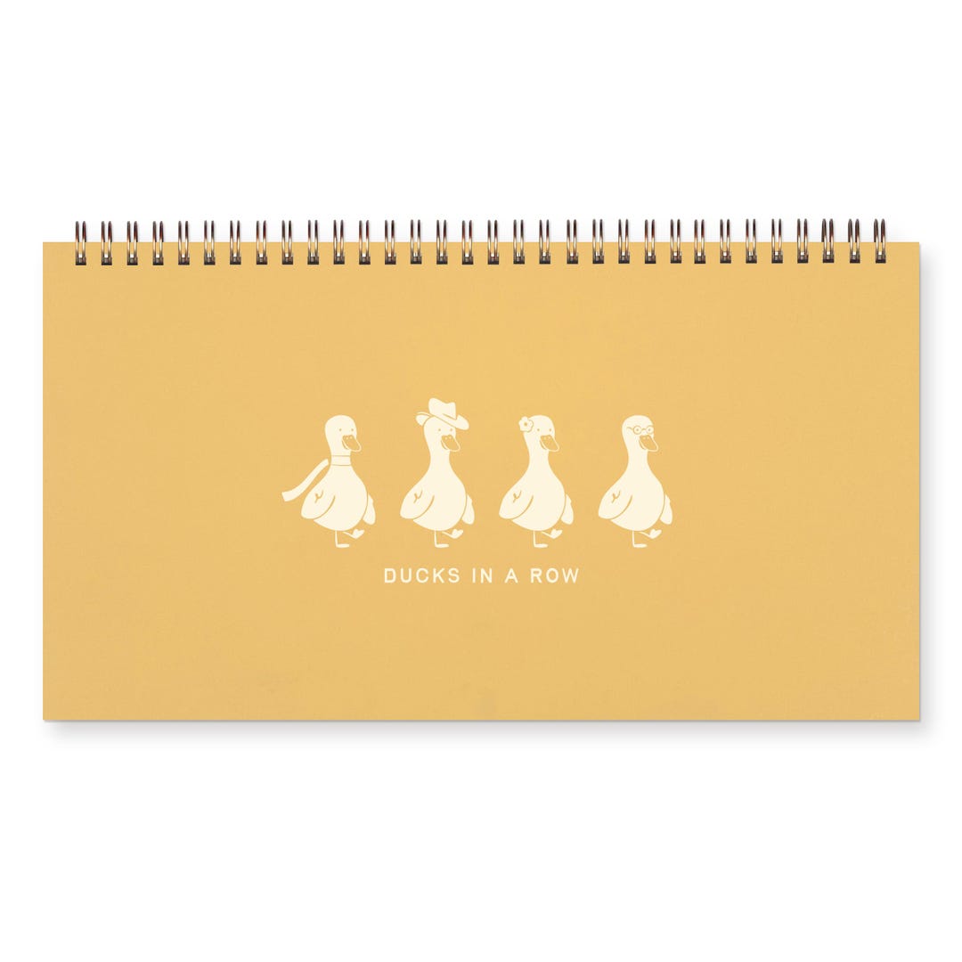 Ducks in A Row Weekly Planner | Agenda | Desktop | Weekly | Undated - Etsy