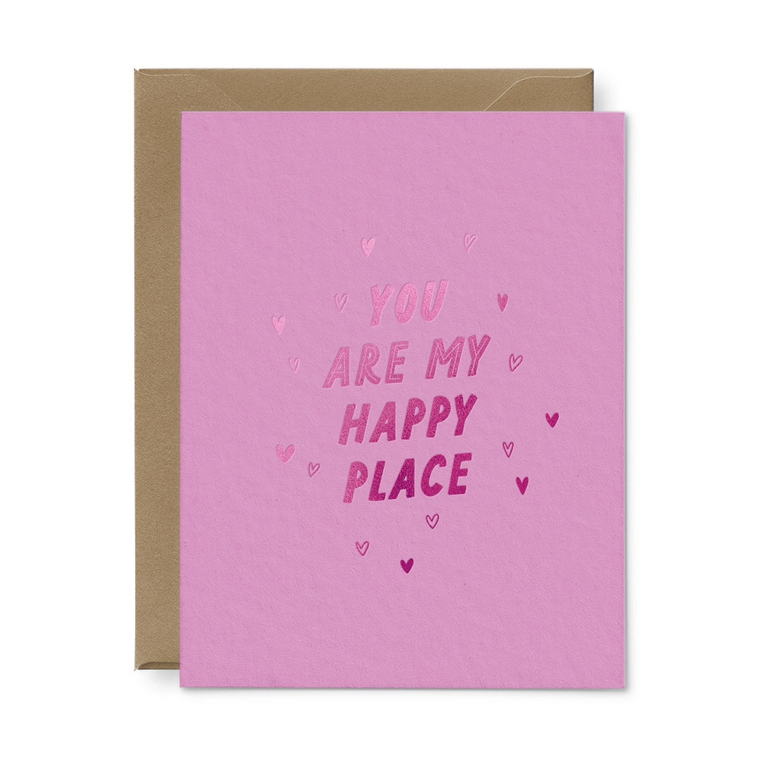 You Are My Happy Place Greeting Card | Love Card | Anniversary Card ...