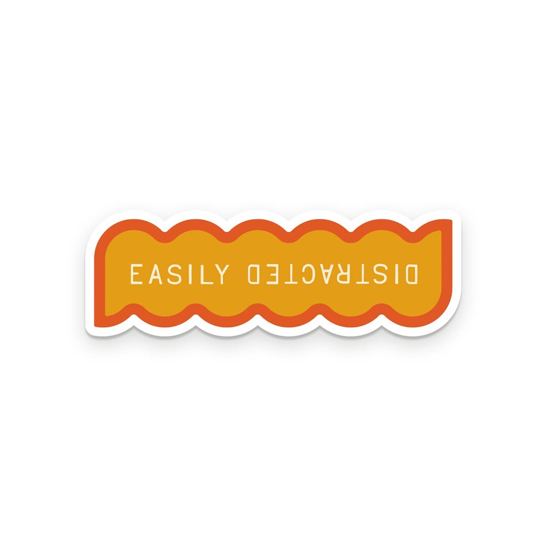Easily Distracted Sticker - Etsy