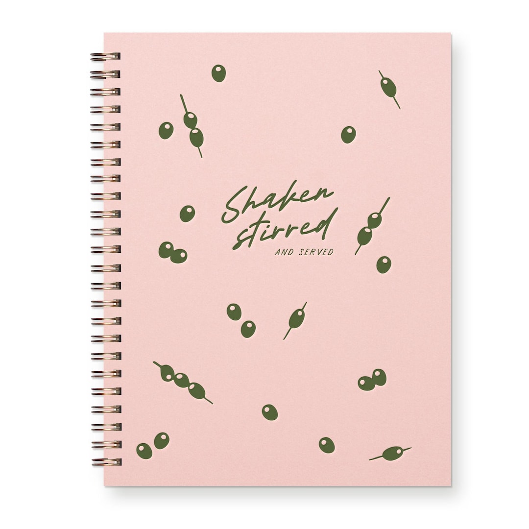 Shaken and Stirred Recipe Book | Family Recipes | Pink Journal ...
