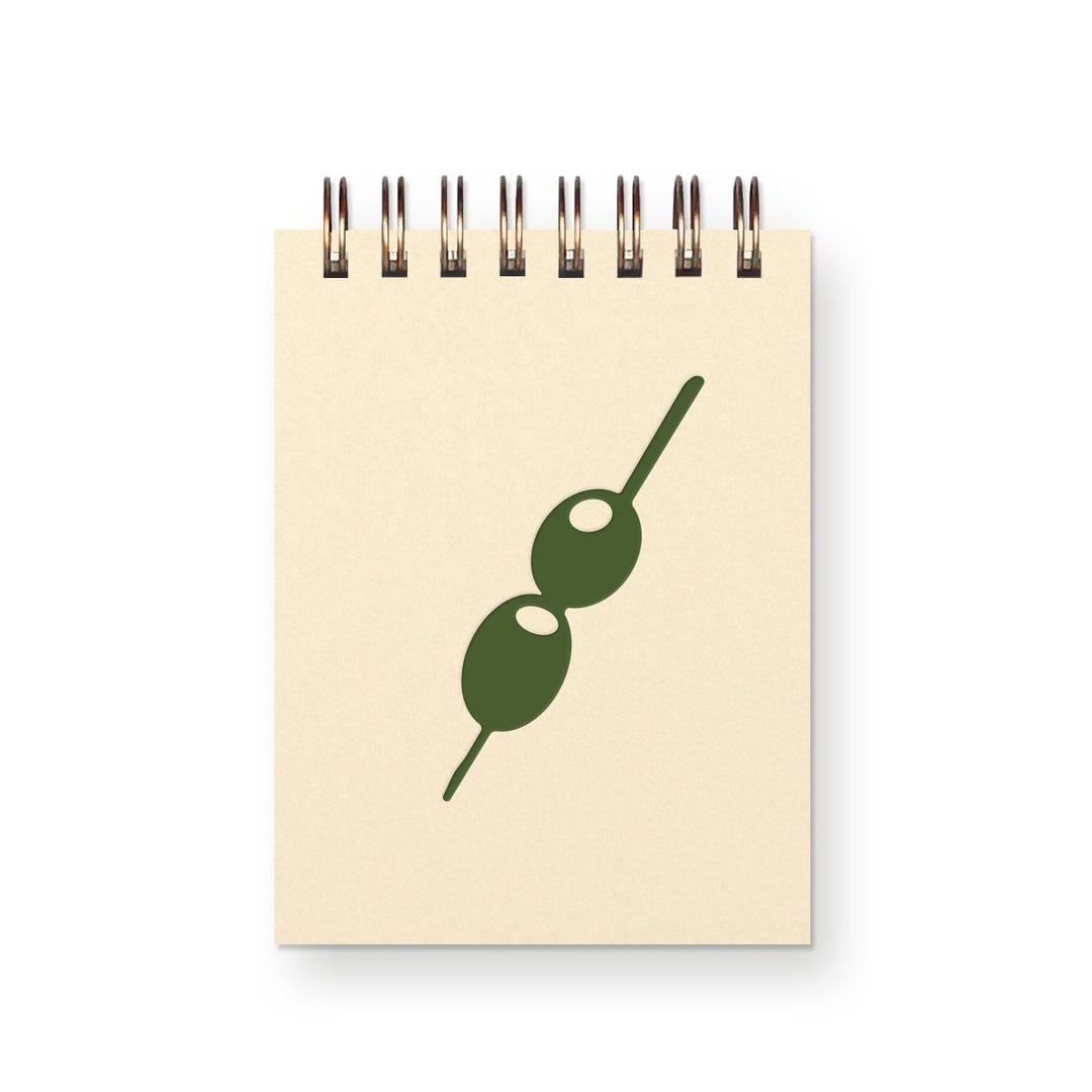 Olive Mini Jotter Notebook - Notebook | Journal | Pocket Notebook ...