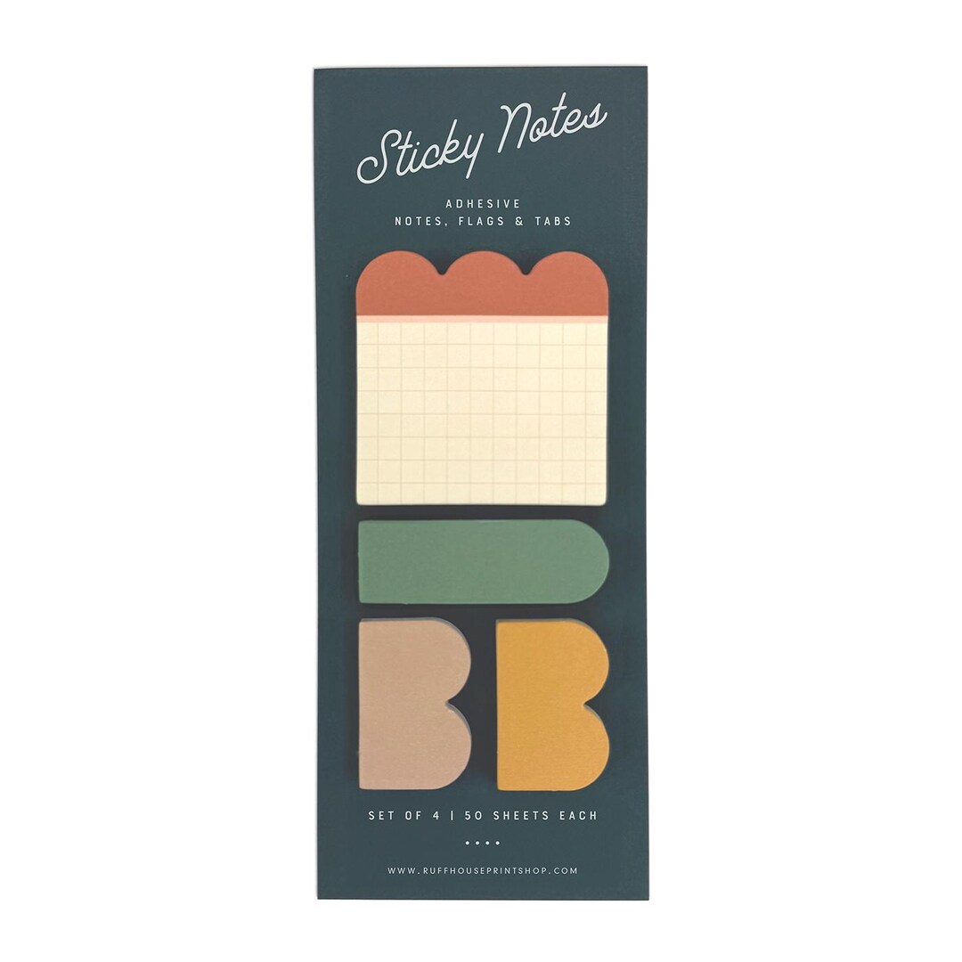 Grid Sticky Note Set - Page Flags and Tabs | Shop Small | Stocking ...