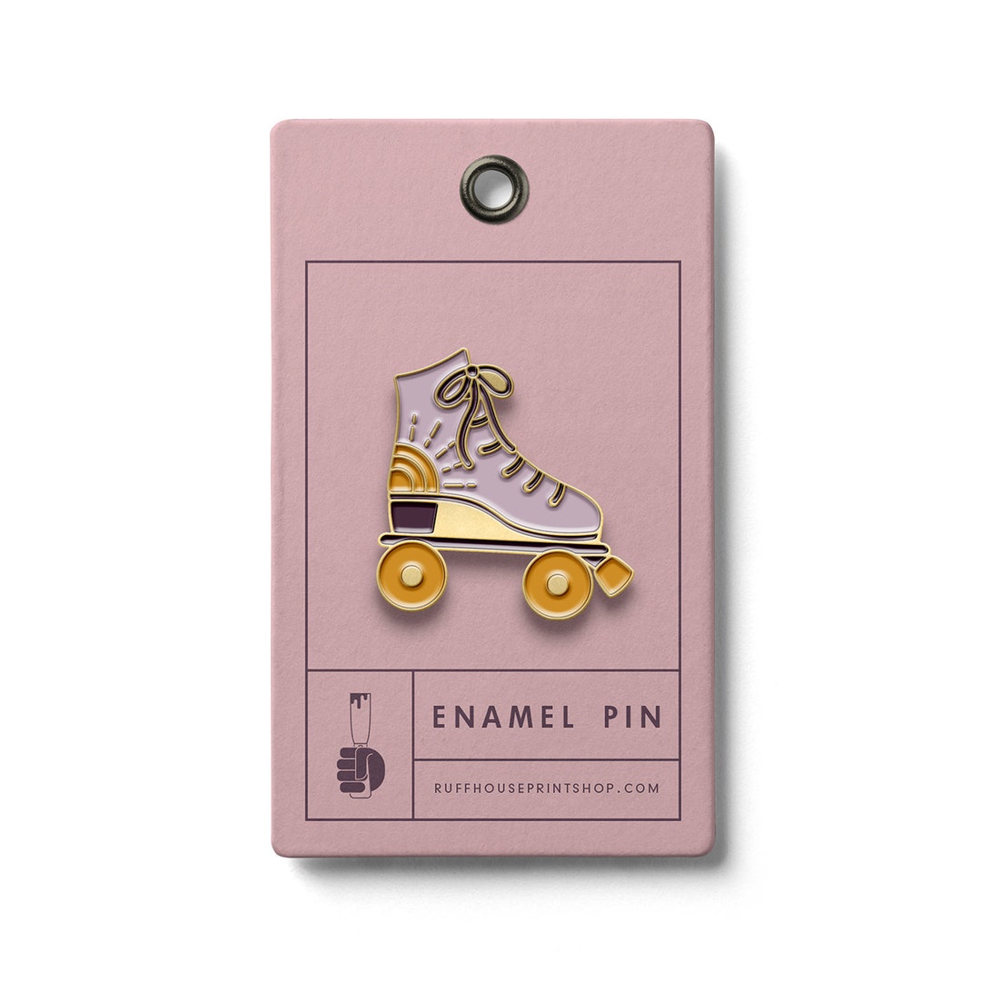 Roller Skate Enamel Pin - Etsy