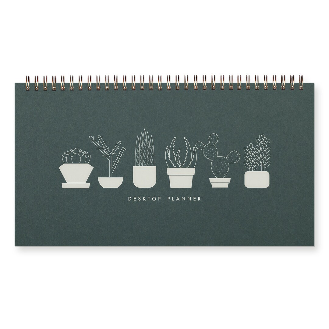 Succulent Weekly Planner - Agenda | Desk Planner | Weekly Planner ...