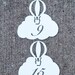 Hot Air Balloon Cloud Table Number Cards Wedding Place Cards up up Away ...