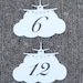 Hot Air Balloon Cloud Table Number Cards Wedding Place Cards - Etsy