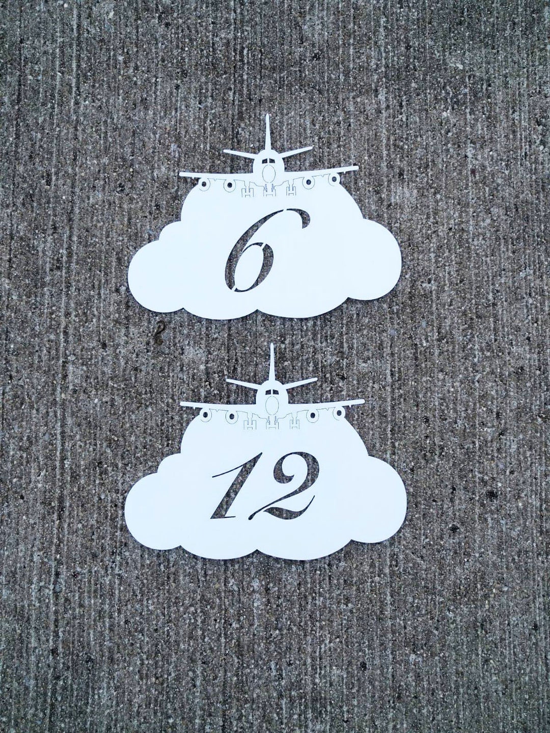 Up, Up, and Away Airplane Table Number Cards Wedding Place Cards Pilot ...