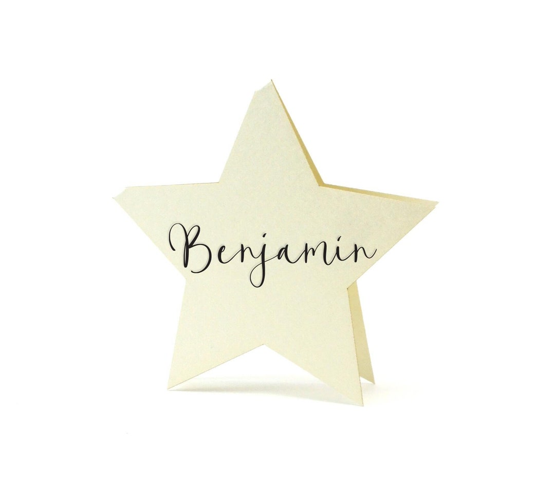 Star Place Card Celestial Escort Card Wedding Place Cards Holders ...