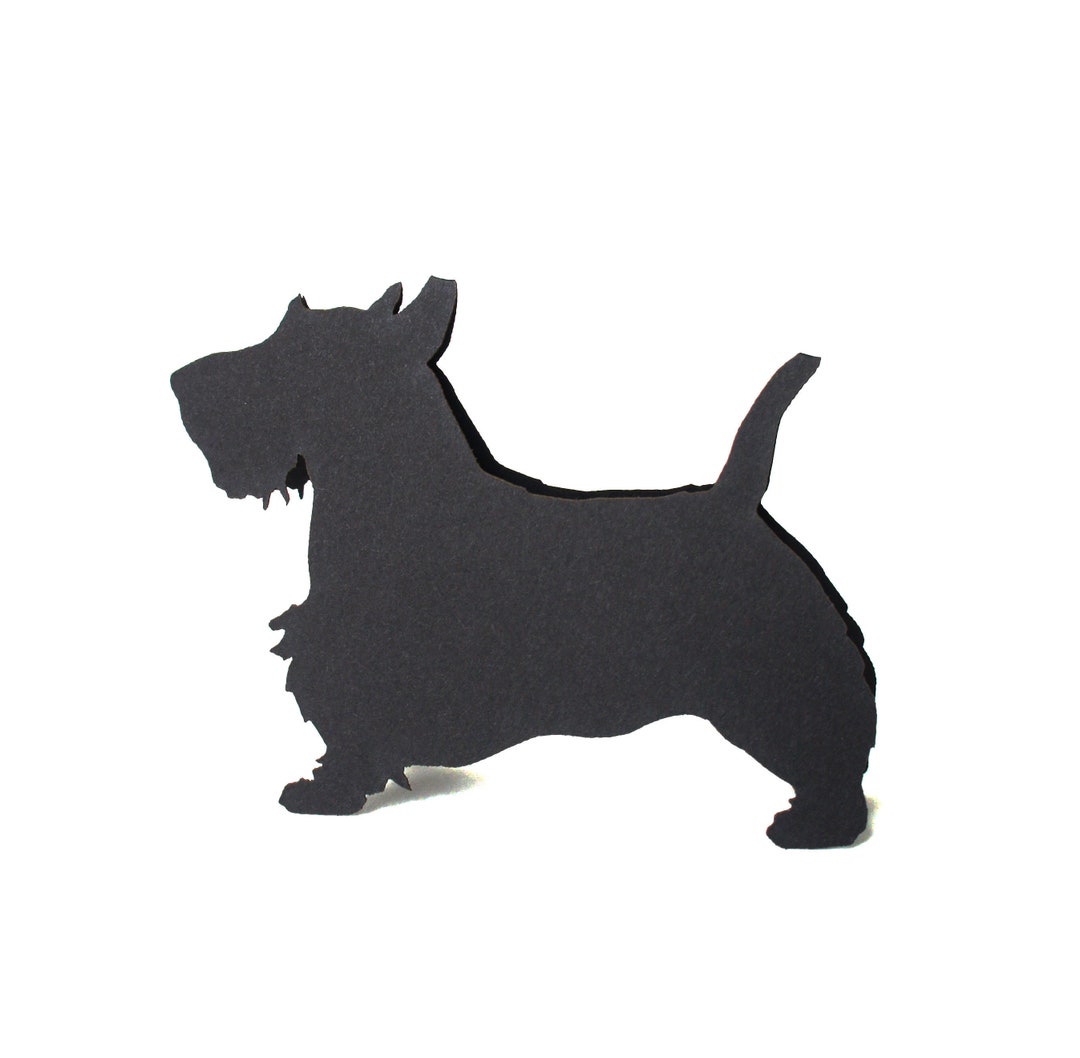 Scottie Dog Wedding Place Card Holders Scottish Terrier Cards Dog Breed ...