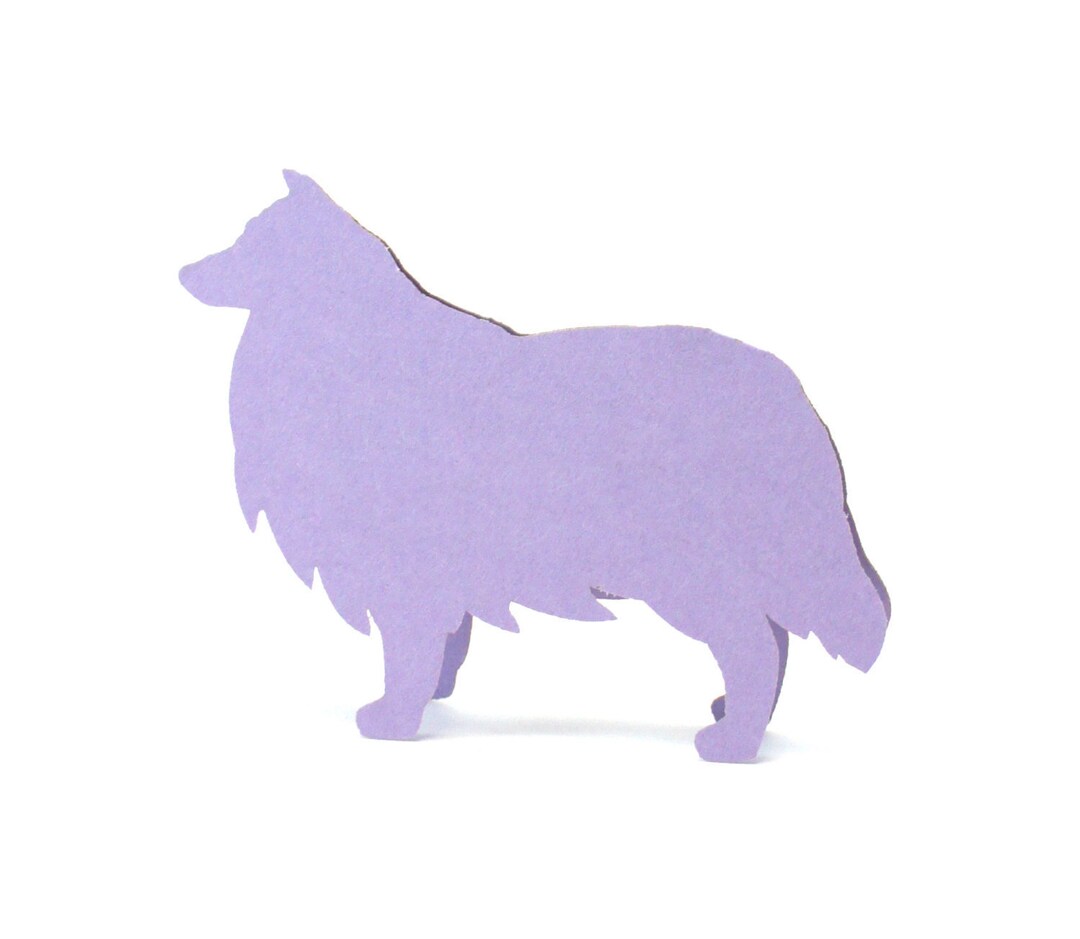 Collie Dog Place Cards Wedding Seating Chart Wedding Place Card Holders ...