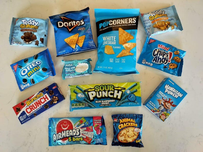 Out of the Blue Snack Box, Care Package, College, Birthday, Coworker ...