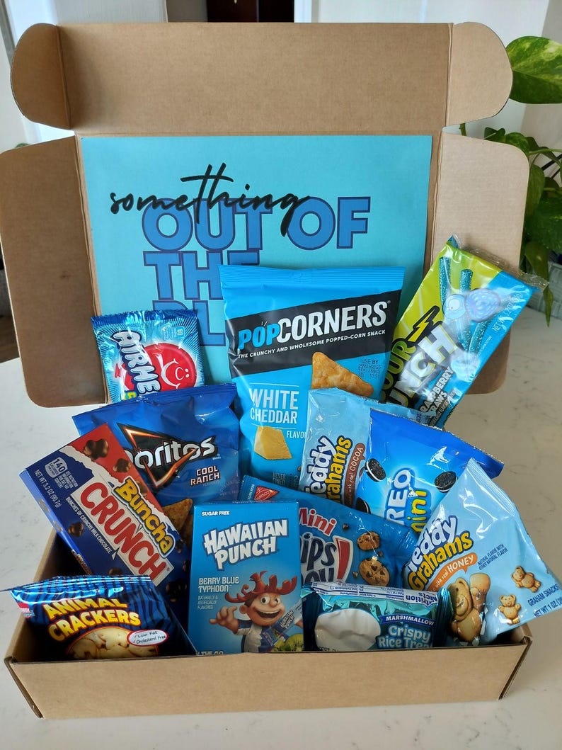 Out of the Blue Snack Box, Care Package, College, Birthday, Coworker ...