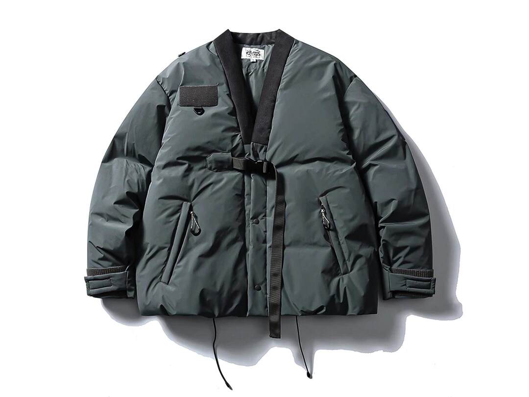 Japanese Style Tactical Parka Jacket,casual Thicken Padded Coat ...