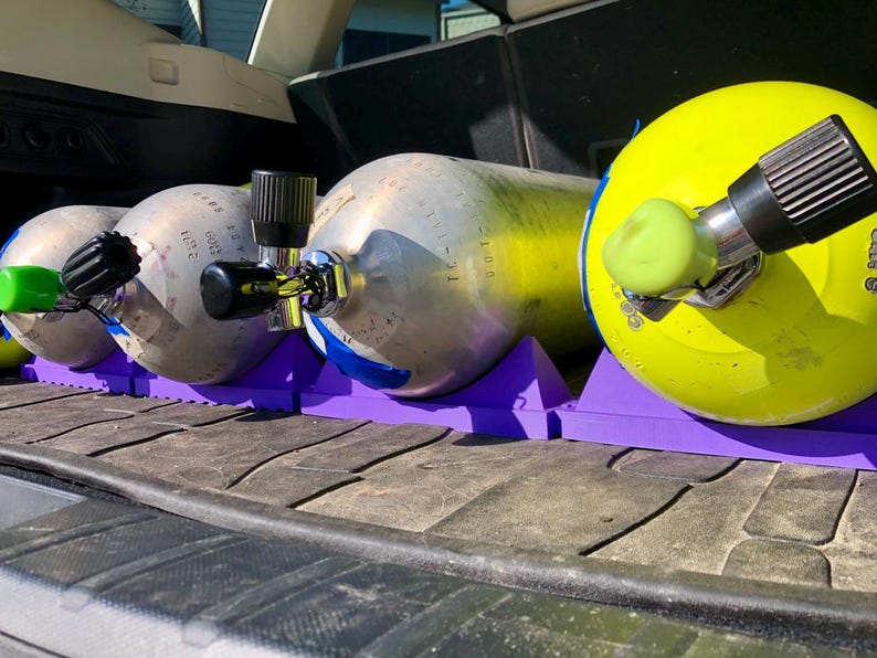 Scuba Tank Holder (blue) - Etsy