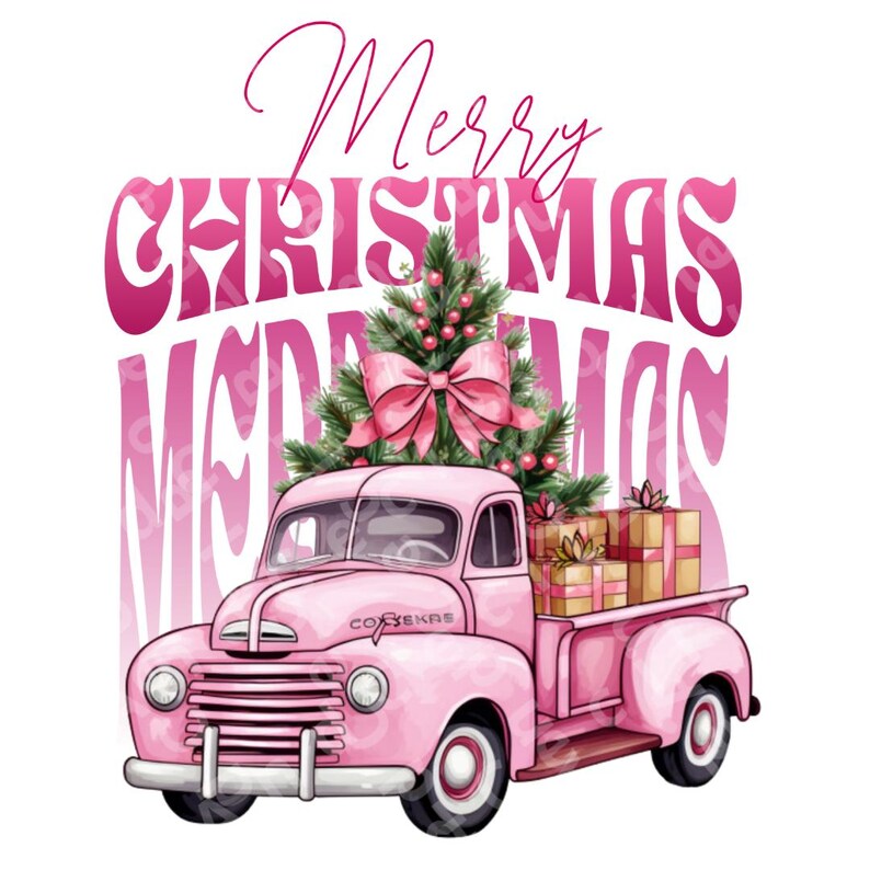Pink Christmas 5 PNG Bundle, Merry Pinkmas PNG, Christmas Sublimation ...
