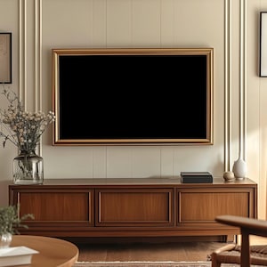 Horizontal TV Vintage Frame 16x9 Ratio Mockup PSD Photoshop Smart ...