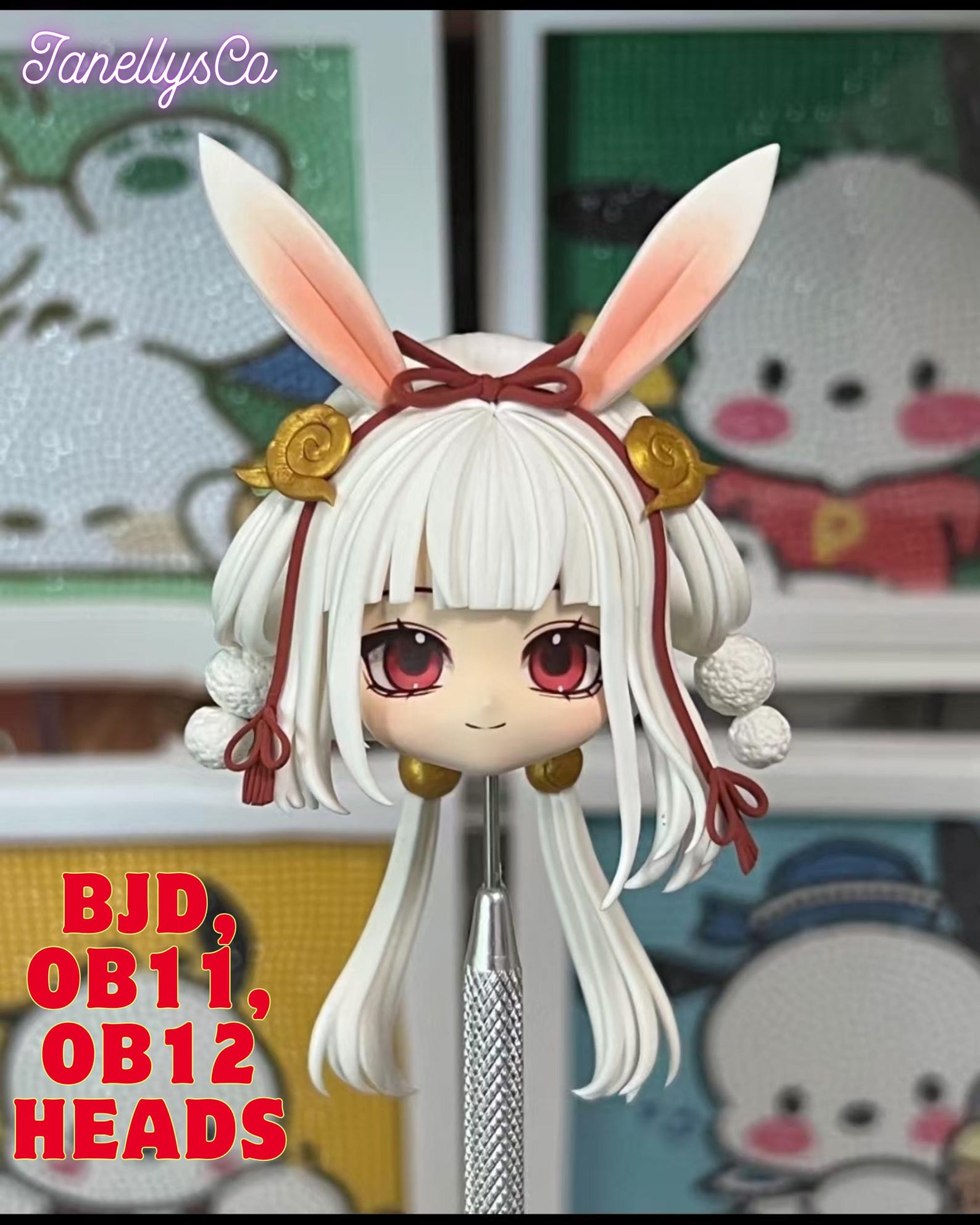 Custom BJD Head, Custom OB11 Head, Detachable Head, Handmade Clay ...