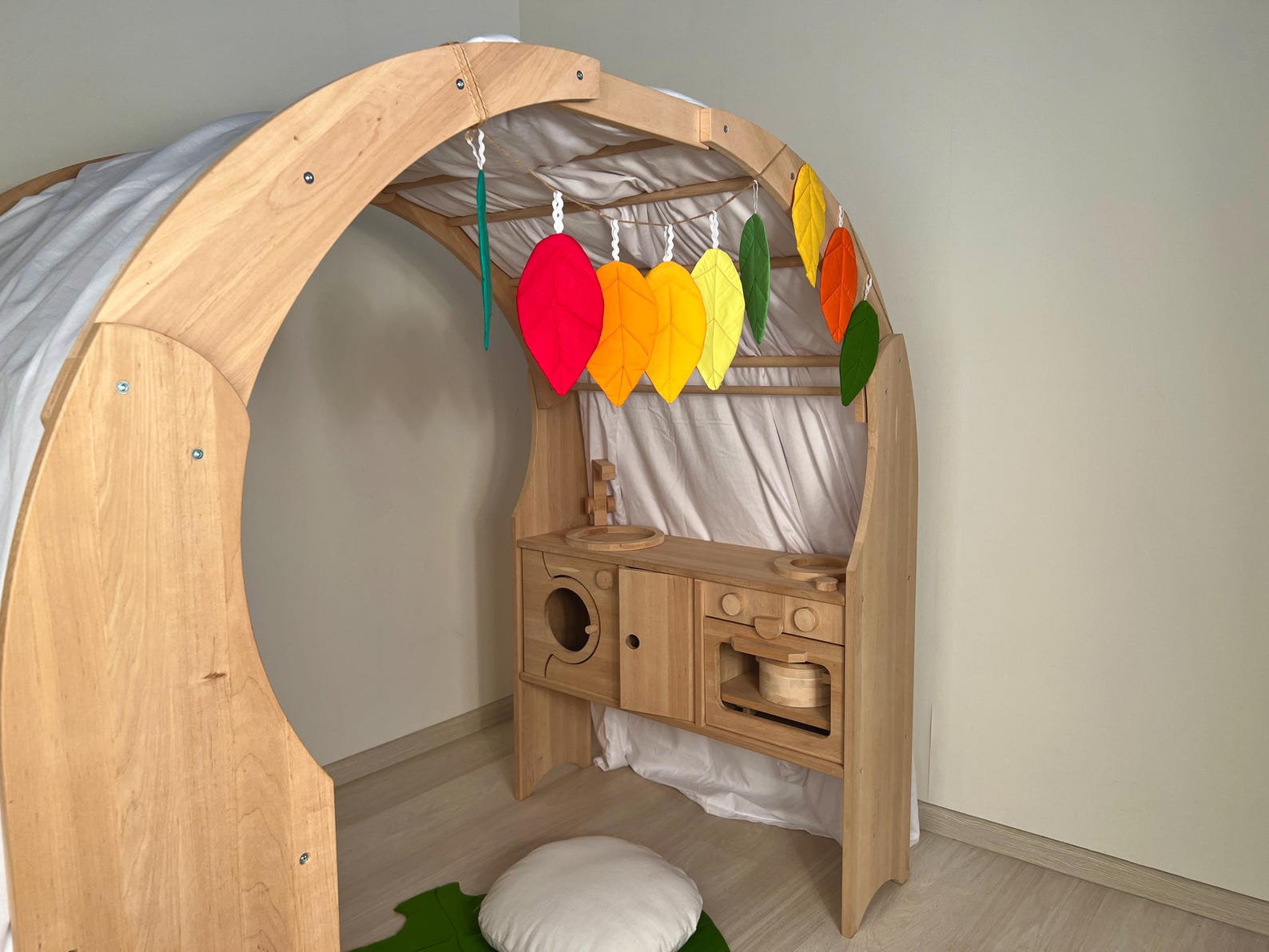 Waldorf Playstand. Wooden Playhouse. Toys Rack for Children. Shelves ...
