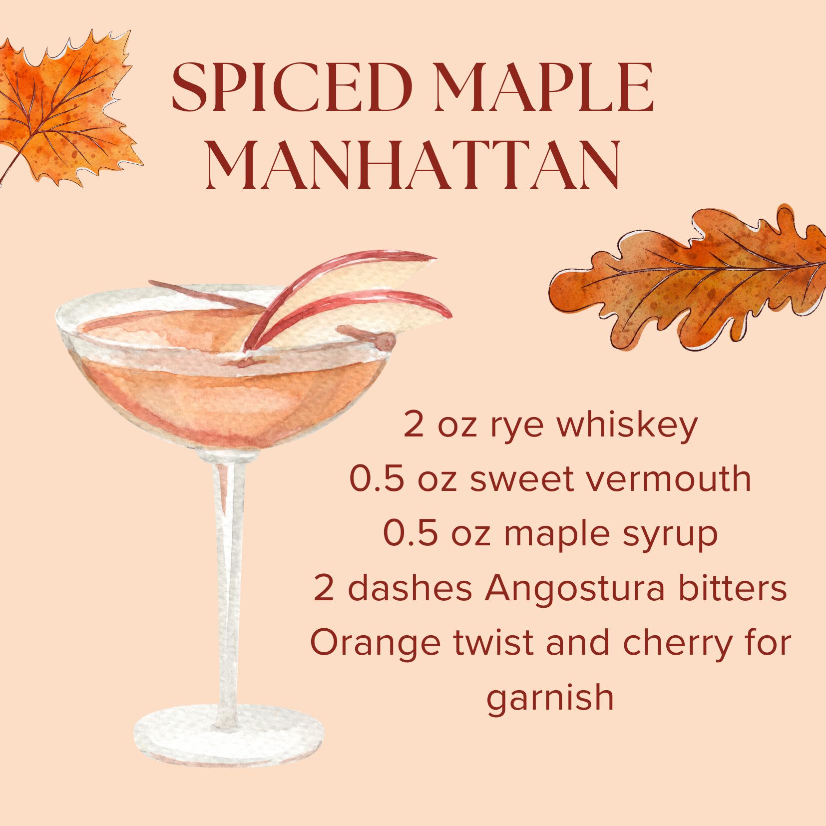 Autumn Cocktail Cards | 28 Seasonal Fall Party Recipes | Digital Prints ...