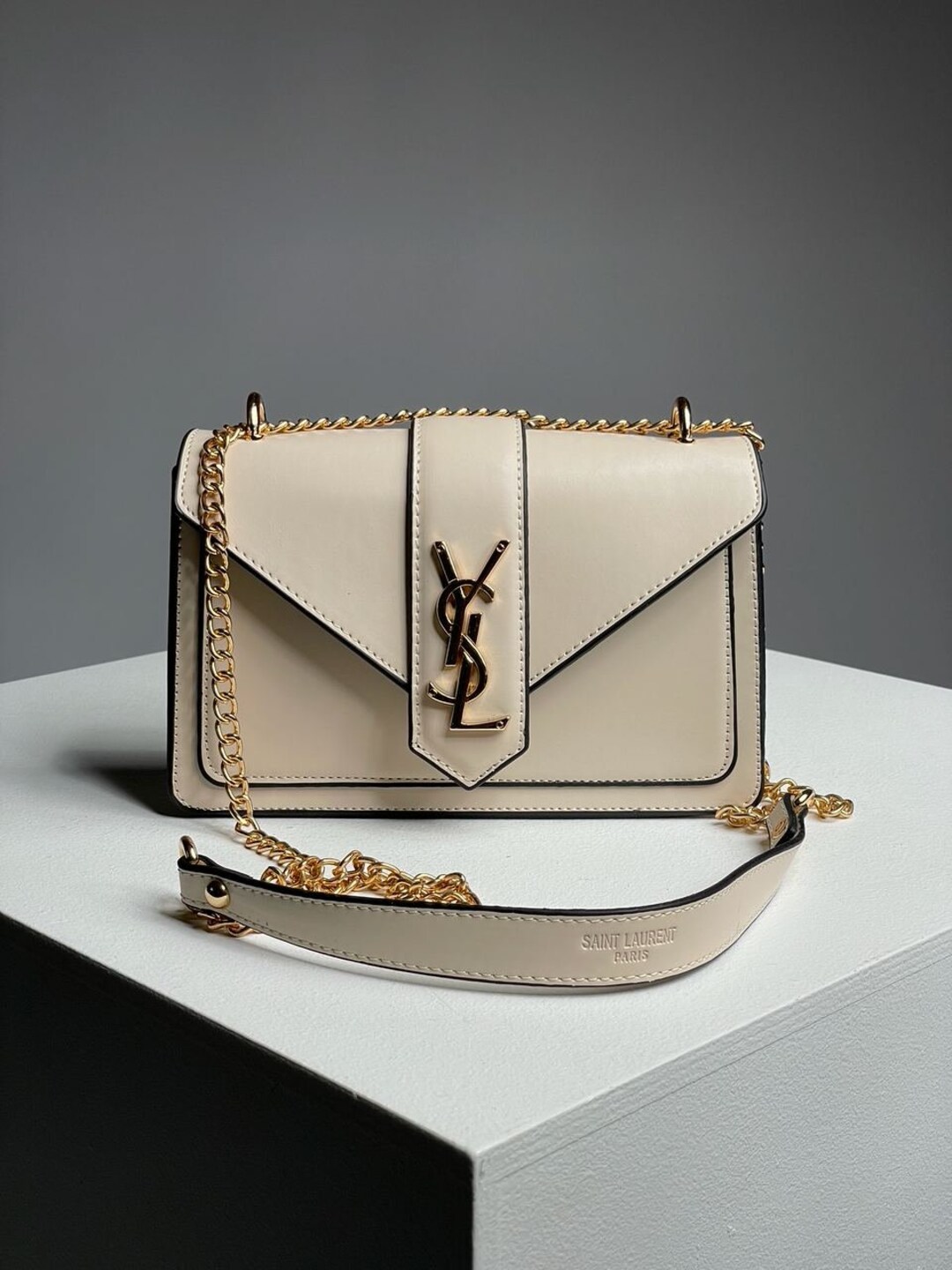 Luxury Saint Laurent YSL Beige Designer Premium Shoulder Bag - Etsy