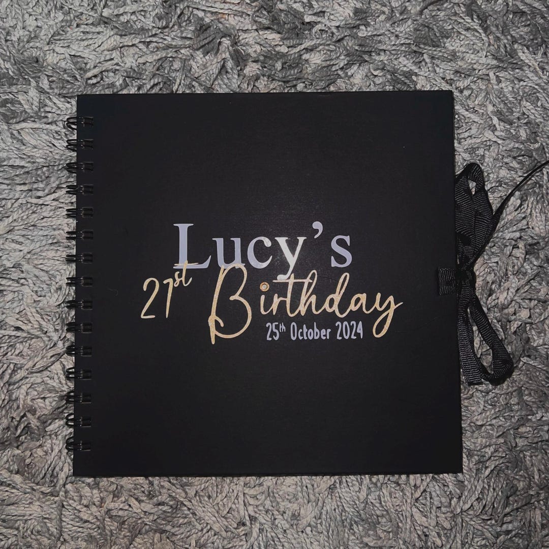 Personalised Birthday Scrapbook Photo Album - Etsy
