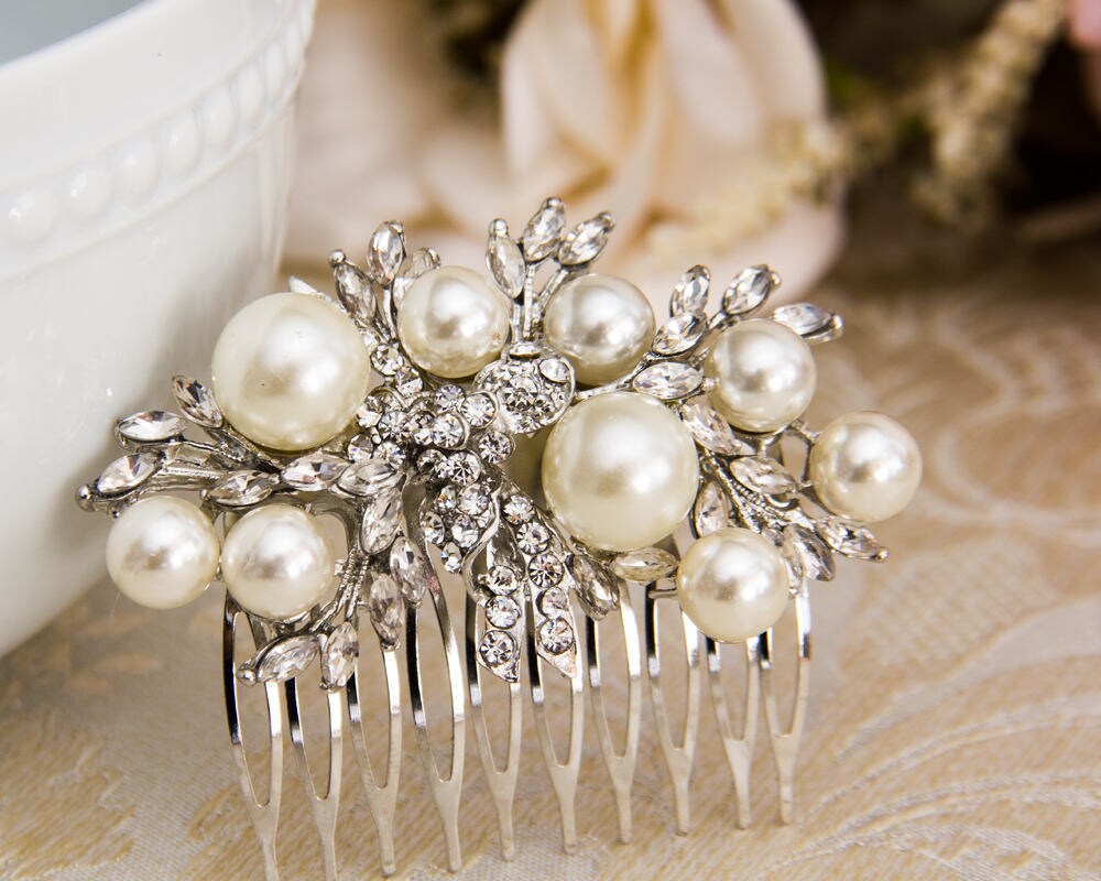 Pearl Wedding Hair Comb , Bridal Hair Accessories - Etsy