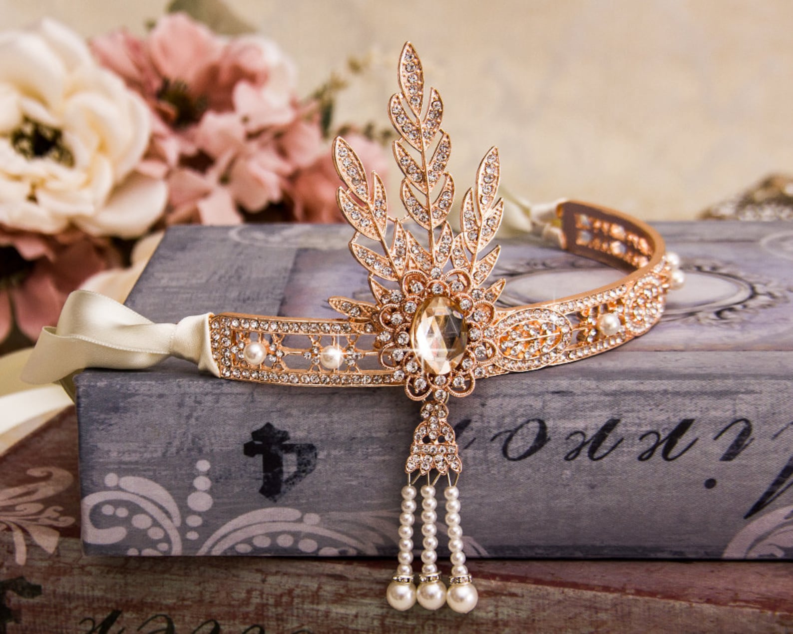 Retro 1920s Headpiece Great Gatsby Headband Art Deco Jewelry | Etsy