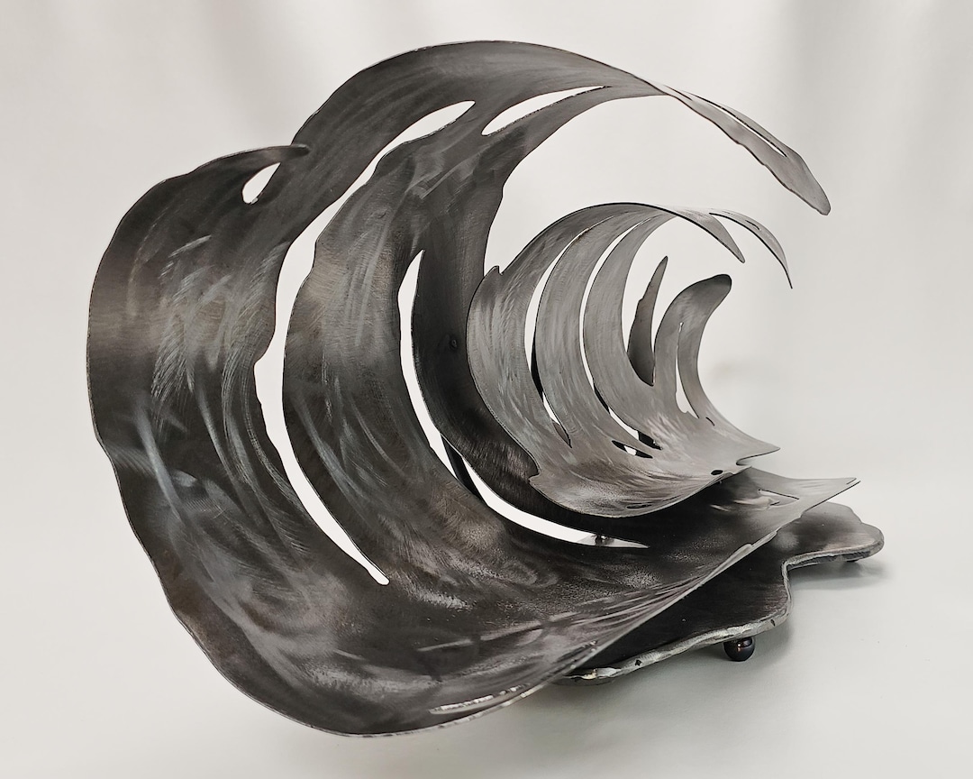 Steel Wave Sculpture - K38 - Etsy