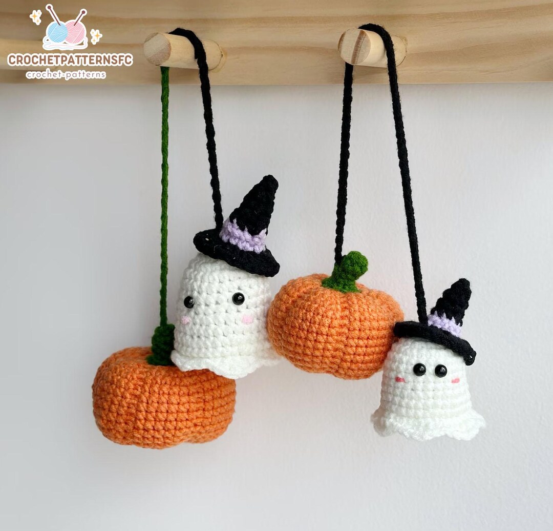 Pumpkin Crochet Pattern, Ghost Crochet Pattern, Halloween Crochet ...