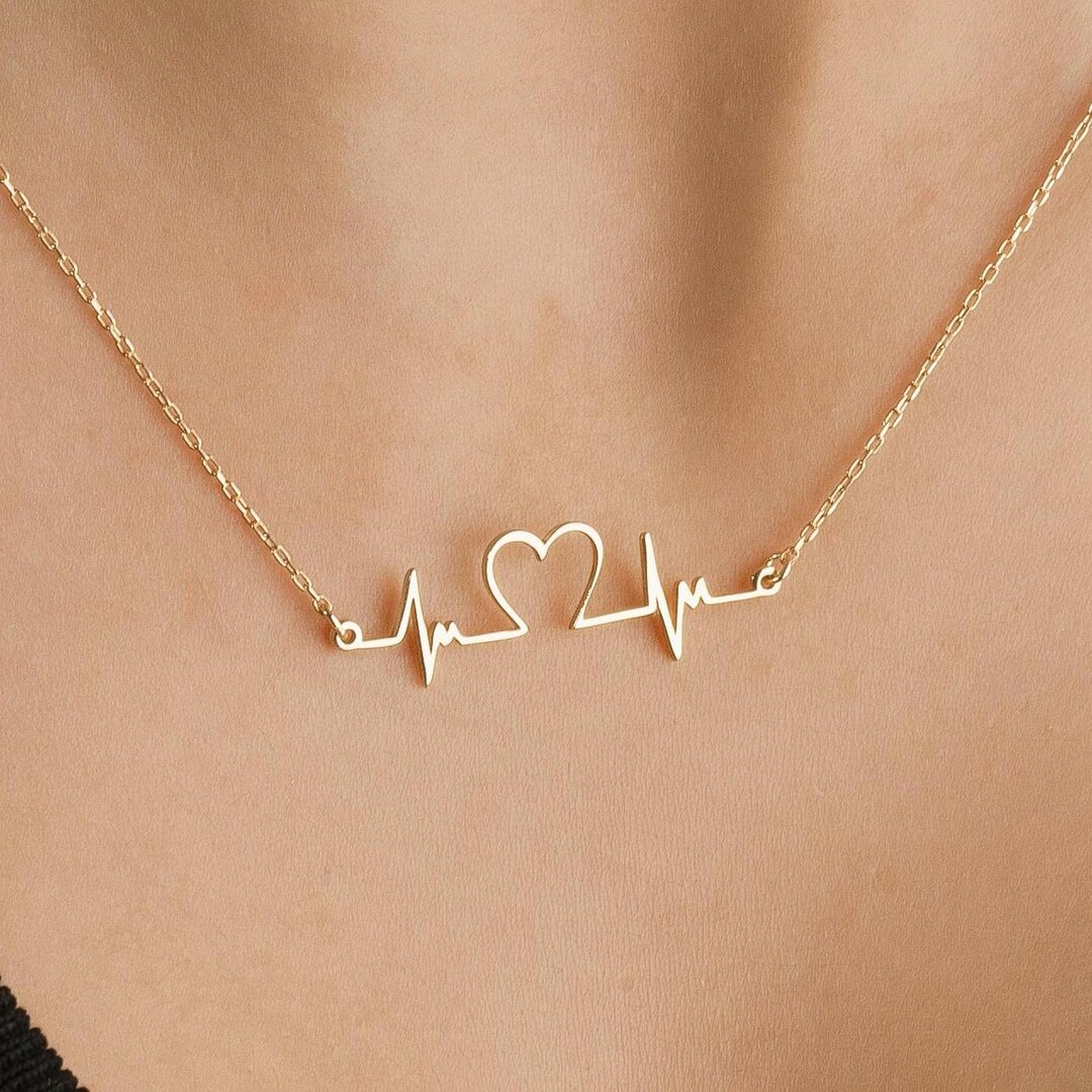 Heart Rhythm Pendant Baby Heartbeat Gift|heart Beat Necklace|medical ...